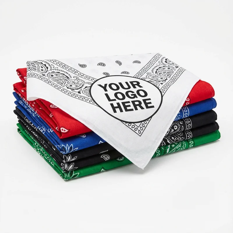 Custom Bandanas | Full-Color Printed Bandanas in Bulk | Qstomize | Qstomize